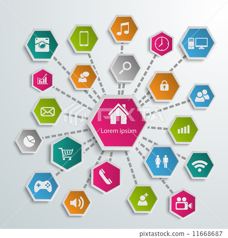 Flat icons vector collection. - Stock Illustration [11668687] - PIXTA