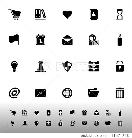 General folder icons on white background - Stock Illustration [11671268 ...