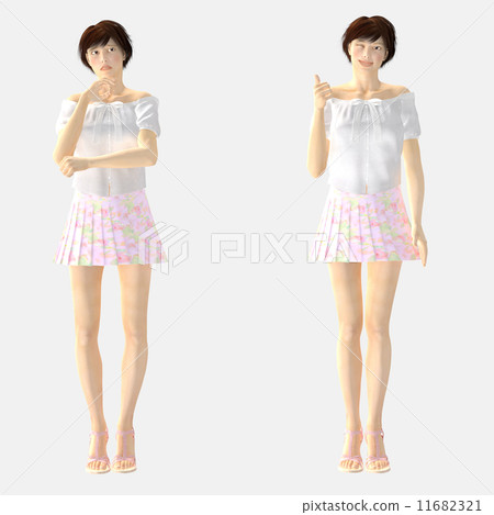 O legs and normal legs Real 3DCG illustration... - Stock Illustration ...