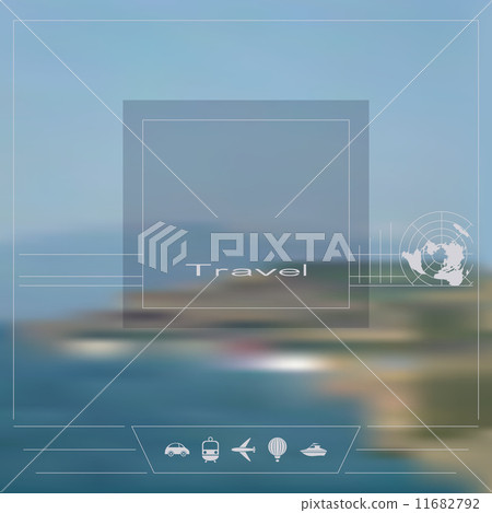 Blurred background. Theme of travel - Stock Illustration [11682792] - PIXTA