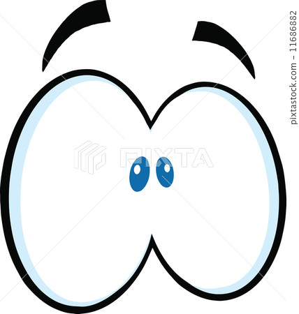 Scared Cartoon Eyes - Stock Illustration [11686882] - PIXTA