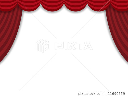 Stage curtain stage act curtain theater - Stock Illustration [11690359 ...
