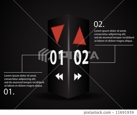 Abstract Stick Infographic - Stock Illustration [11691939] - PIXTA