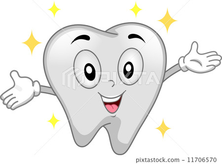Shiny Tooth Mascot - Stock Illustration [11706570] - PIXTA