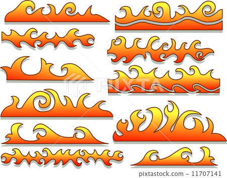Flames Design - Stock Illustration [11707141] - PIXTA