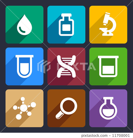 Chemical Flat Icons Set 49 - Stock Illustration [11708001] - PIXTA