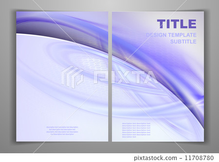 Blue Business Front and Back Flyer Template - Stock Illustration ...