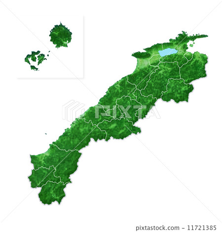 Shimane Prefecture Map - Stock Illustration [11721385] - PIXTA