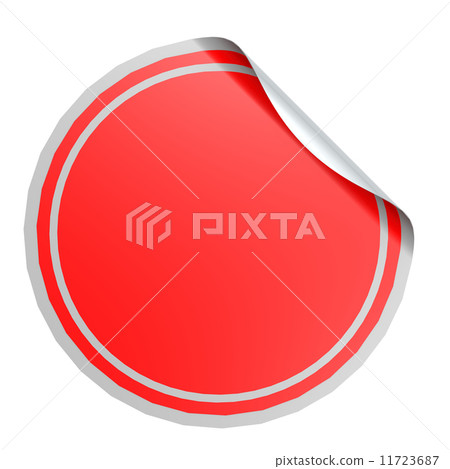Red circle label - Stock Illustration [11723687] - PIXTA