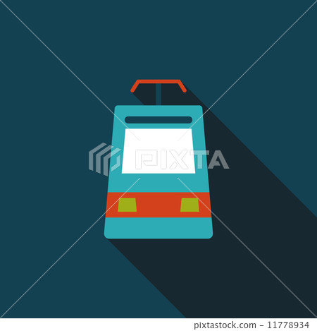 speed train flat icon with long shadow - Stock Illustration [11778934 ...