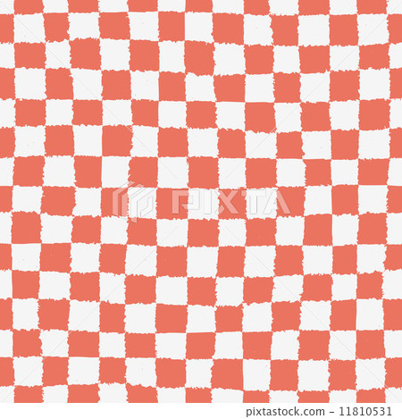 Seamless pattern with checkered geometric texture - Stock Illustration ...