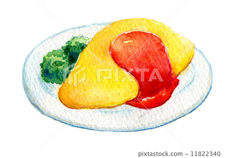Omelette rice - Stock Illustration [11822340] - PIXTA