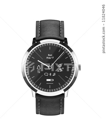 Classic look smart watch front view - Stock Illustration [11824046] - PIXTA