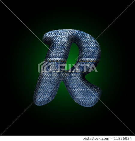 vector jeans letter r - Stock Illustration [11826924] - PIXTA