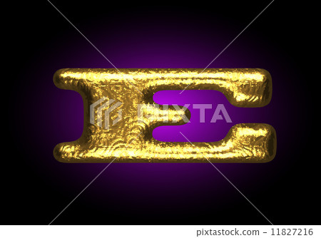 vector golden letter e - Stock Illustration [11827216] - PIXTA