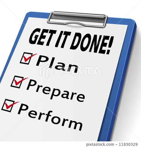 get it done clipboard - Stock Illustration [11830329] - PIXTA