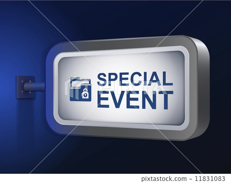 special event words on billboard - Stock Illustration [11831083] - PIXTA
