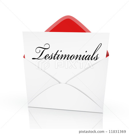 the word testimonials on a card - Stock Illustration [11831369] - PIXTA