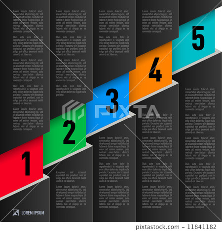Paper style infographics - Stock Illustration [11841182] - PIXTA