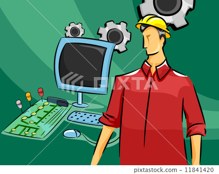 Computer Engineer - Stock Illustration [11841420] - PIXTA