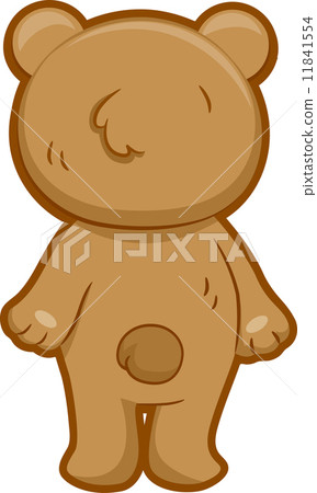 Bear Back View - Stock Illustration [11841554] - PIXTA