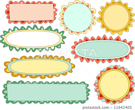 Label Design Elements - Stock Illustration [11842405] - PIXTA