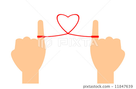 Red string of fate - Stock Illustration [11847639] - PIXTA