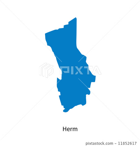 Detailed vector map of Herm - Stock Illustration [11852617] - PIXTA