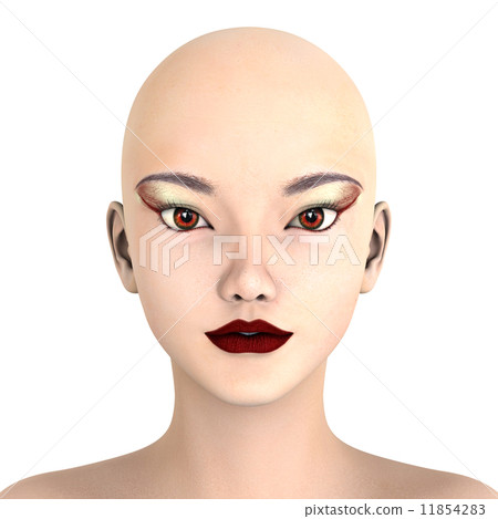 Female face up - Stock Illustration [11854283] - PIXTA