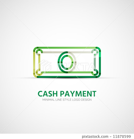 Vector cash payment company logo, business concept - Stock Illustration ...