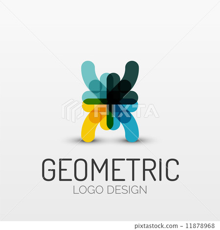 Abstract geometric shape company logo - Stock Illustration [11878968 ...