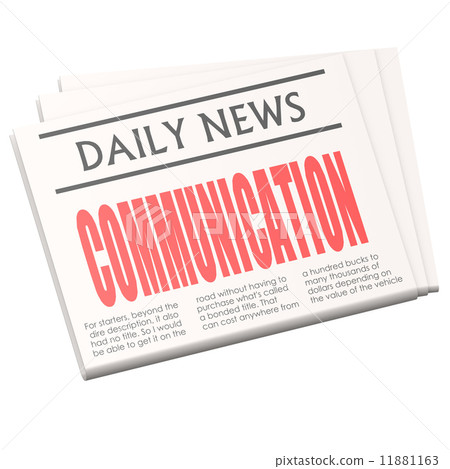 Newspaper communication - Stock Illustration [11881163] - PIXTA