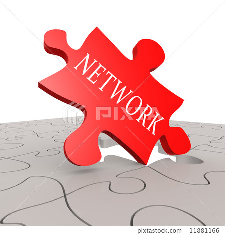 Network puzzle - Stock Illustration [11881166] - PIXTA
