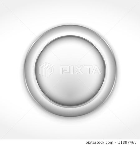 Round Gray Button - Stock Illustration [11897463] - PIXTA