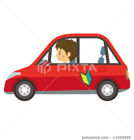 Car beginner driver beginner mark [two... - Stock Illustration ...