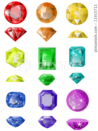 set of precious stones - Stock Illustration [11915711] - PIXTA