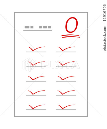 0 point test - Stock Illustration [11916796] - PIXTA