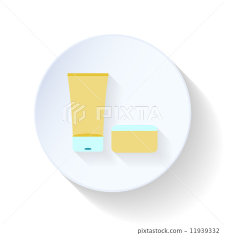 Bath cream and balm flat icon - Stock Illustration [11939332] - PIXTA