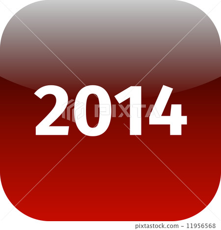 year 2014 red icon - Stock Illustration [11956568] - PIXTA