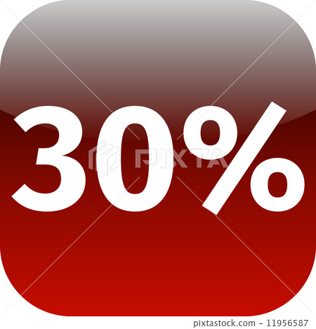 30 percent icon - Stock Illustration [11956587] - PIXTA