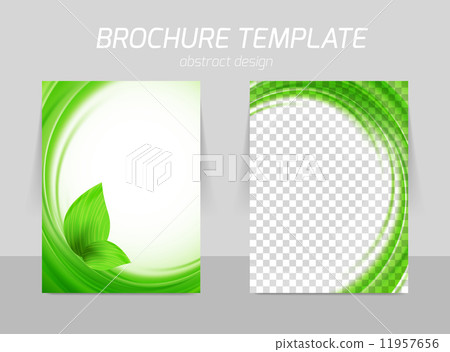 Flyer template back and front design - Stock Illustration [11957656 ...