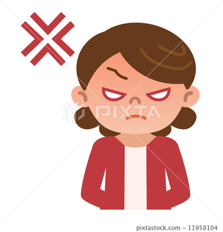 An angry lady - Stock Illustration [11958104] - PIXTA