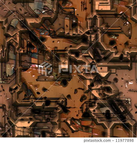 Seamless sci-fi background - Stock Illustration [11977898] - PIXTA