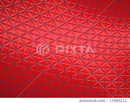 Red fabric with triangle stitched pattern - Stock Illustration ...