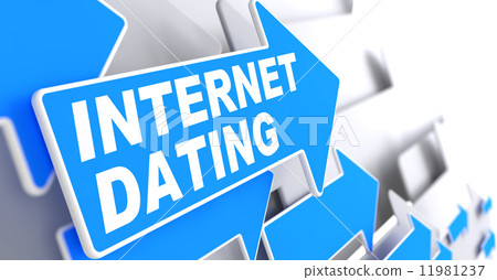 Internet Dating on Blue Arrow. - Stock Illustration [11981237] - PIXTA