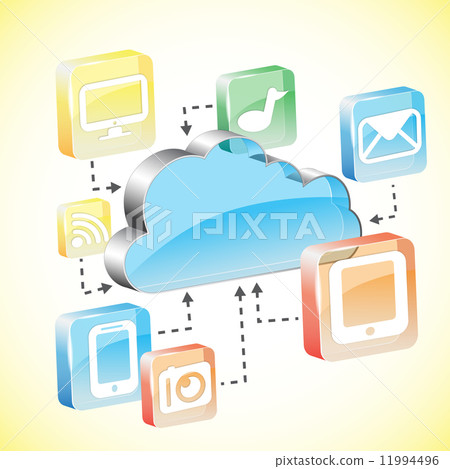 Cloud computing concept - Stock Illustration [11994496] - PIXTA