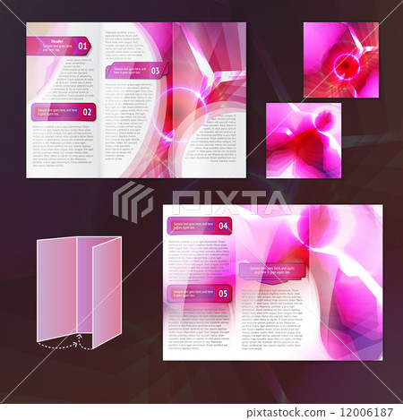 Pink brochure template - Stock Illustration [12006187] - PIXTA