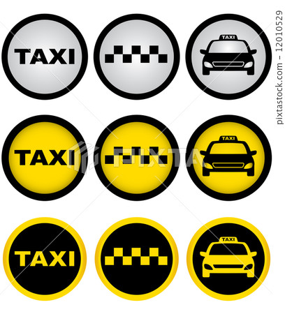 set of taxi signs - Stock Illustration [12010529] - PIXTA