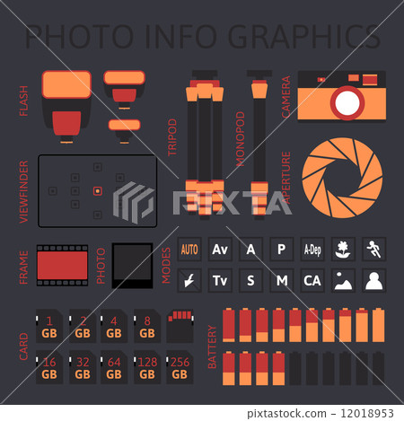 Photo infographics set, part one - Stock Illustration [12018953] - PIXTA