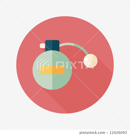 Perfume flat icon with long shadow,eps10 - Stock Illustration [12026093] - PIXTA